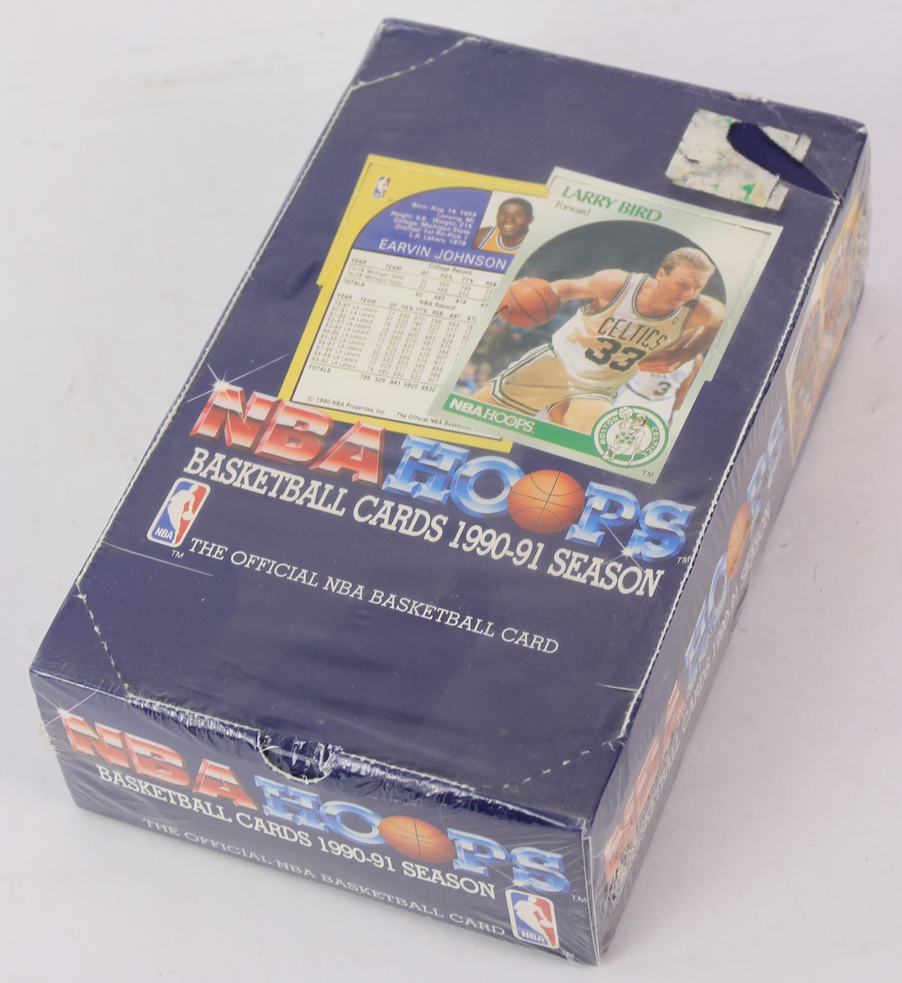 Lot Detail 1990 91 Nba Hoops Basketball Trading Cards Unopened Hobby