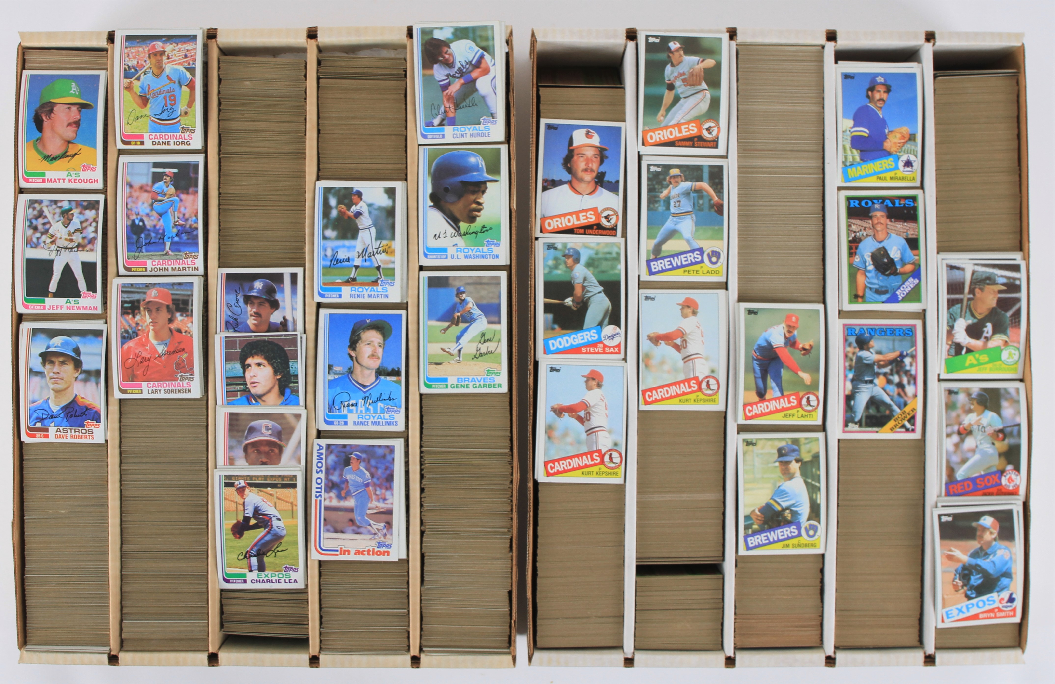 Lot Detail - 1970's-90's ENORMOUS Baseball Trading Card Collection ...