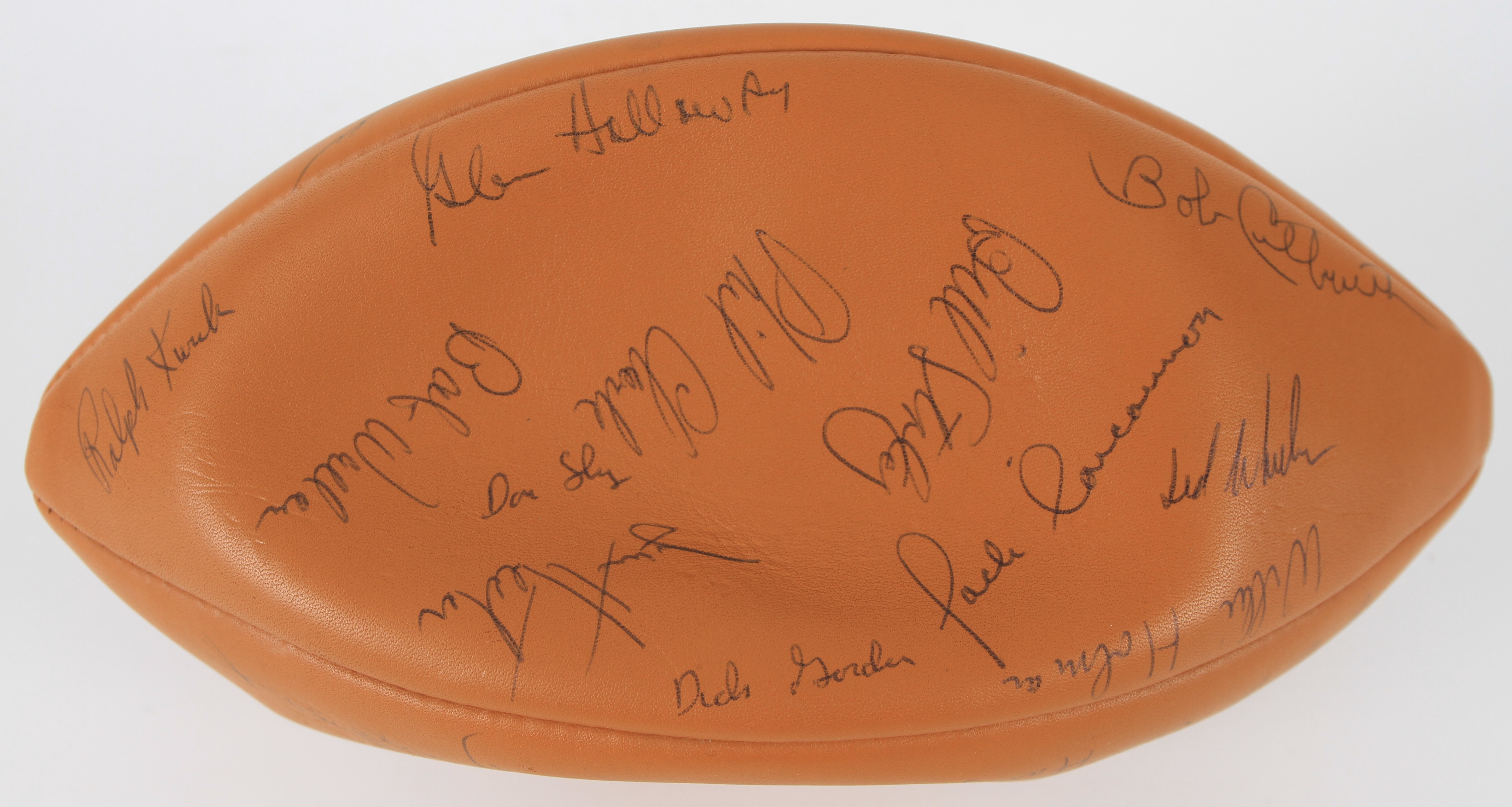 Lot Detail 1970 Chicago Bears Team Signed Wilson Football W 43