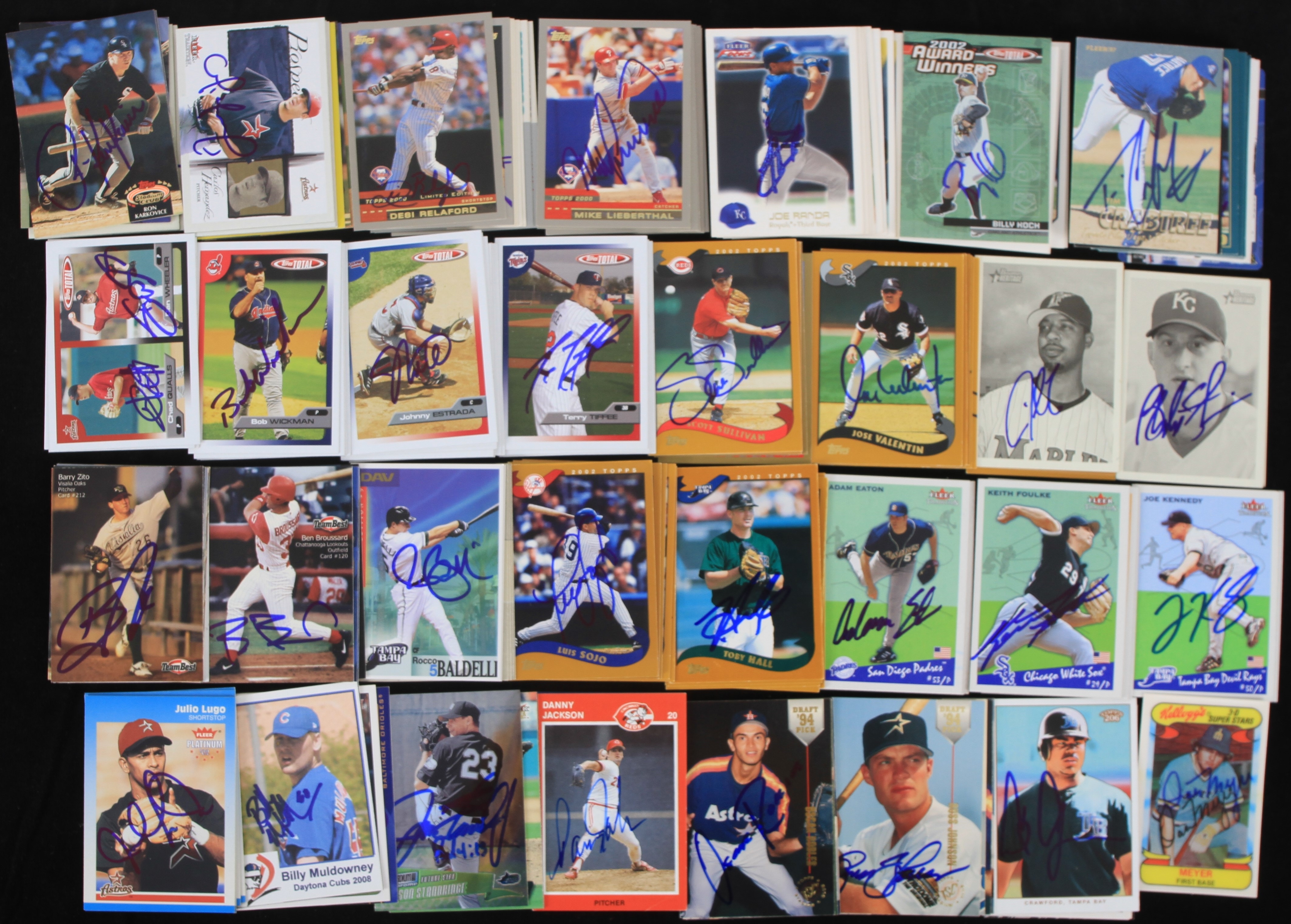 Lot Detail - 1990's-2000's Signed Baseball Trading Card Collection ...