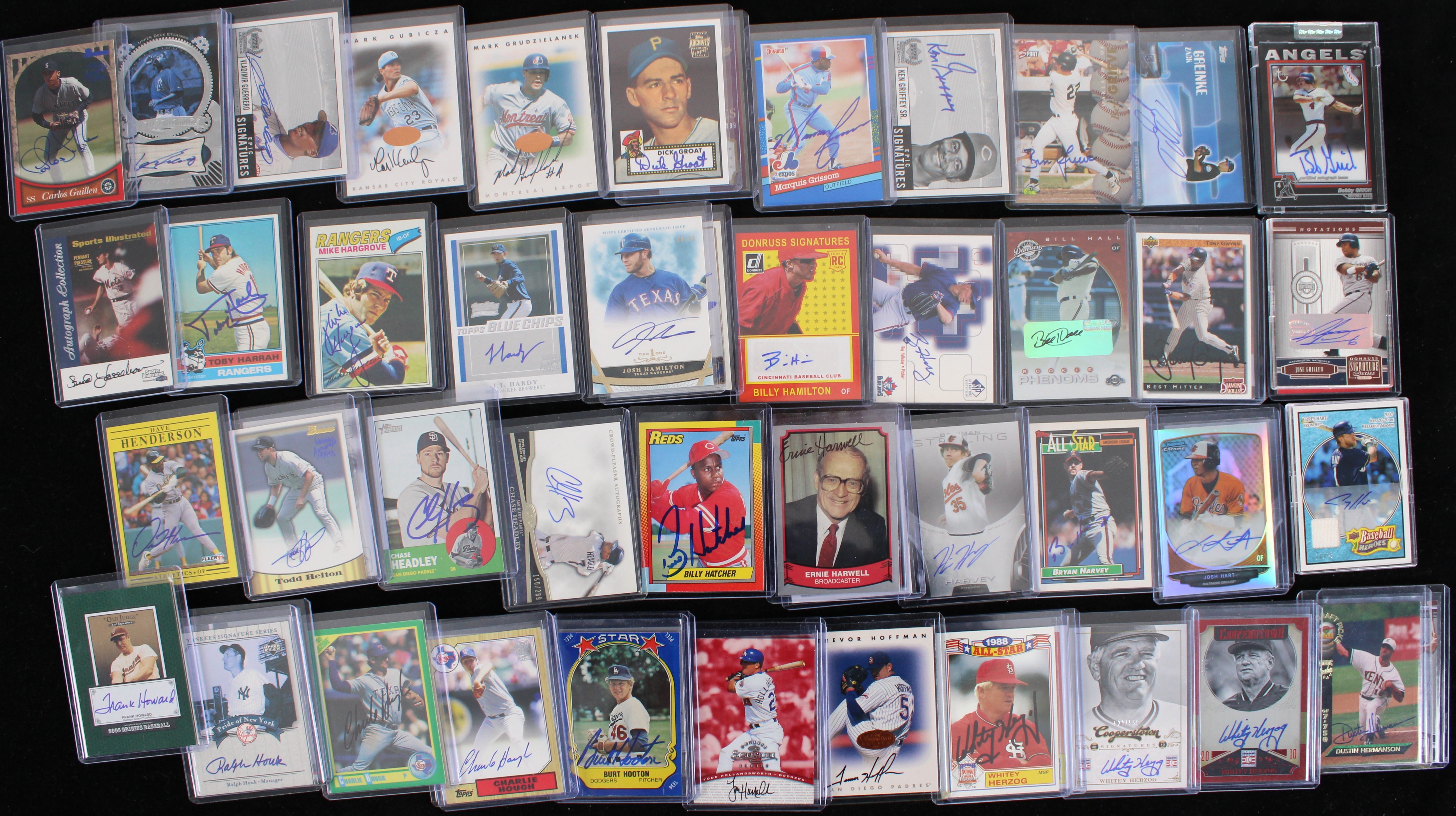 Lot Detail - 1970's-2010's Signed Baseball Trading Cards - Lot of 500+