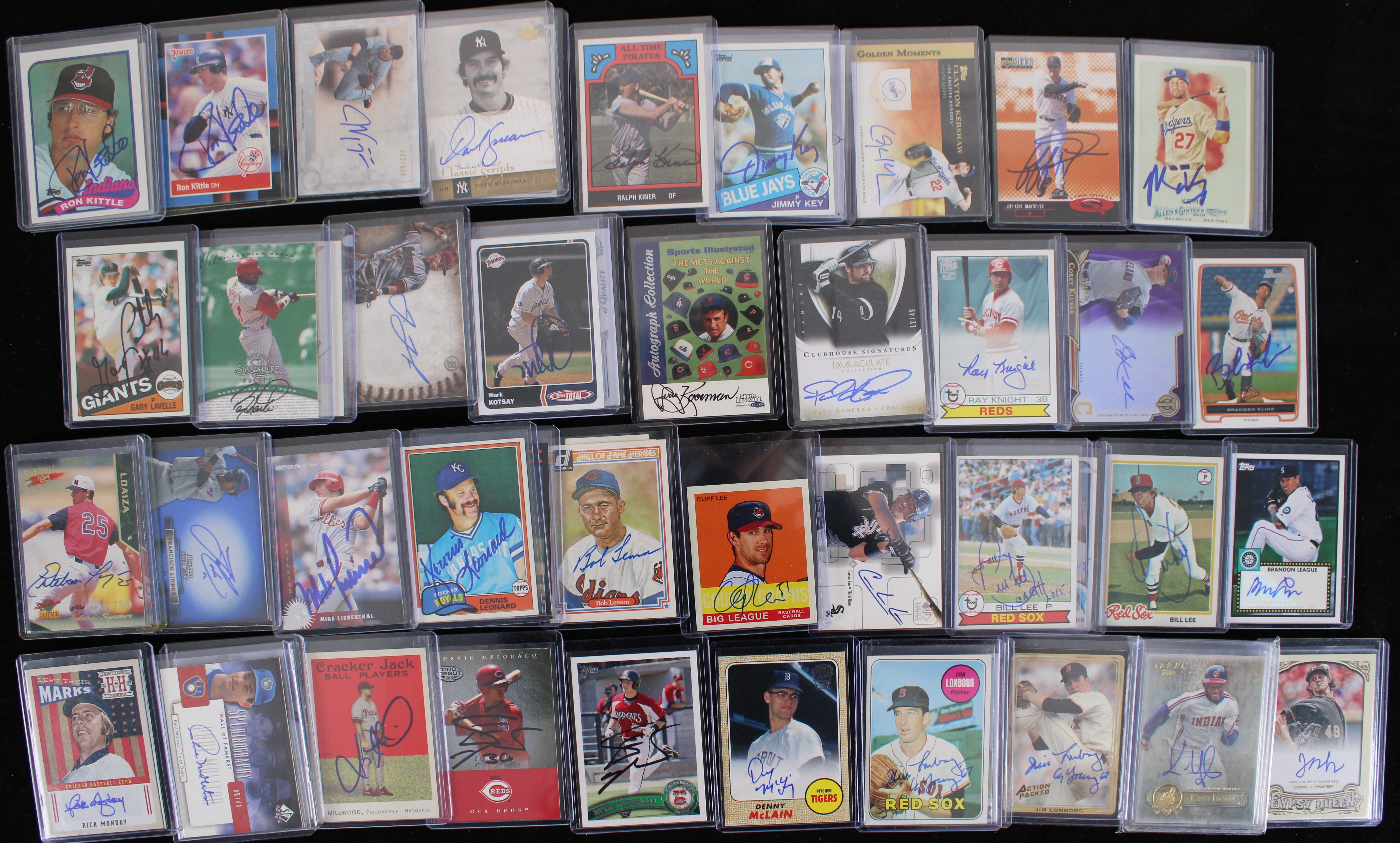Lot Detail - 1970's-2010's Signed Baseball Trading Cards - Lot of 500+